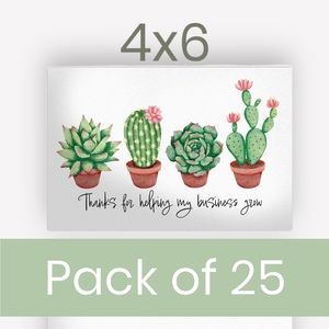 Office | Succulents 4x6 Insert Cards Pack Of 25 | Poshmark